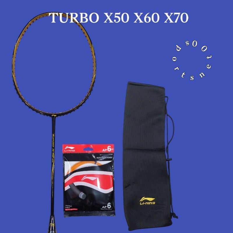 Jual Raket Badminton Lining Turbo / Lining X/50 X/60 X/70 G5 ORIGINAL ...