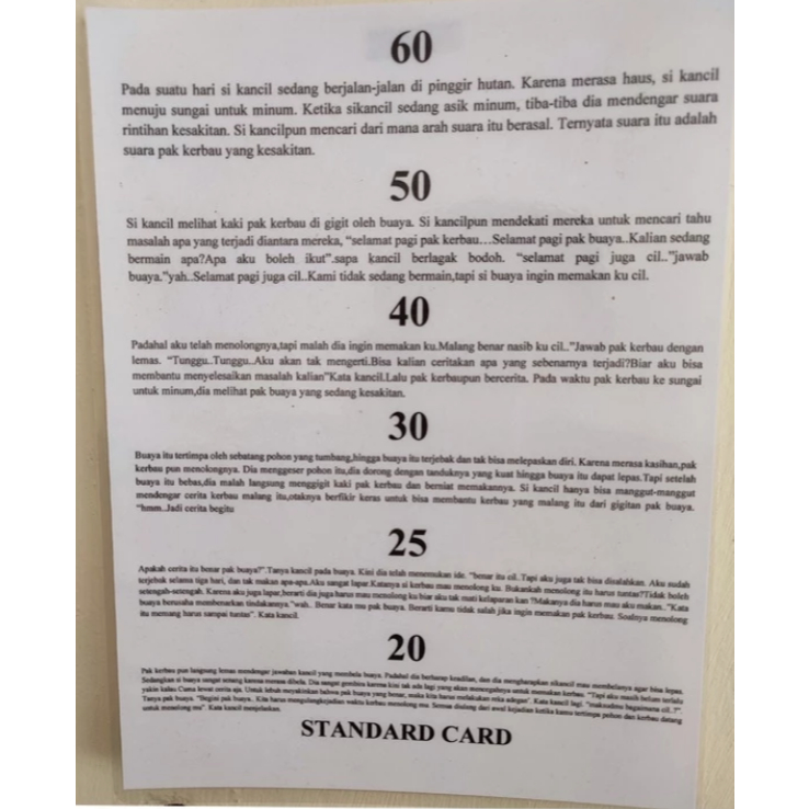 Jual Kartu Jaeger, Reading Card, Jaeger Card (SUDAH DI LAMINATING ...