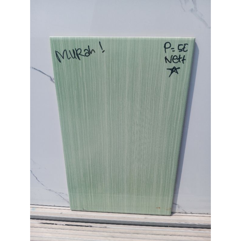 Jual Keramik Dinding Glossy Signature Timber Green 25x40 | Shopee Indonesia