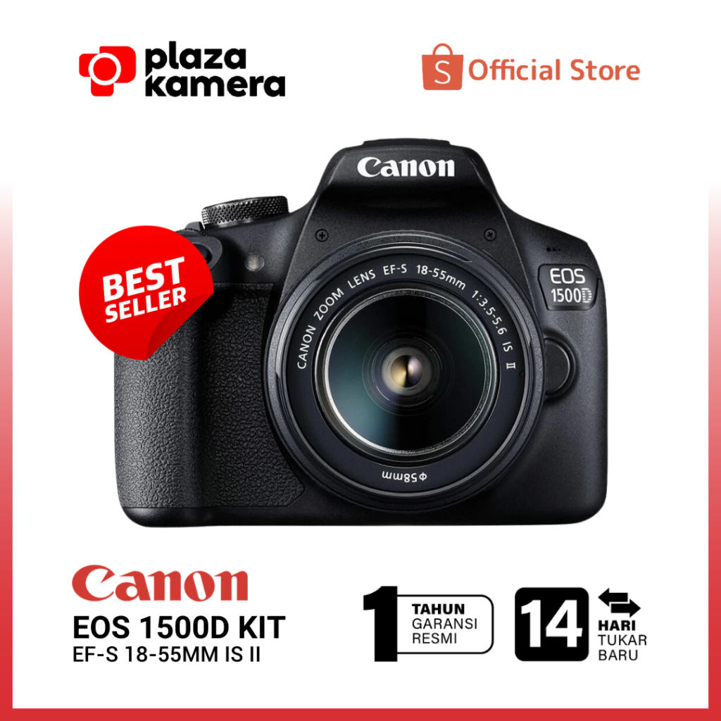 Jual Canon EOS 1500D Kit 18-55mm IS II Kamera DSLR | Shopee Indonesia