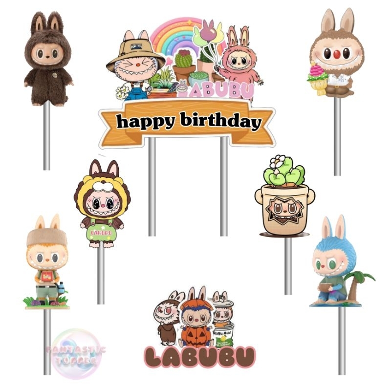 Jual Topper cake labubu / Hiasan kue tusuk Decorasi kue ulang tahun ...