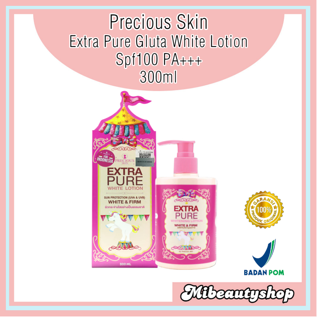 Jual Precious Skin Thailand Extra Pure Whitening Lotion Spf 100 PA ...