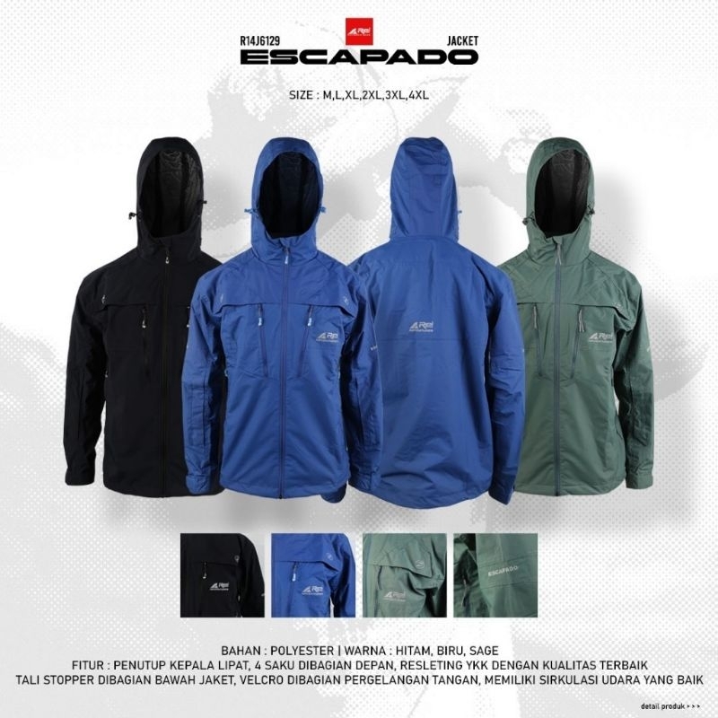 Jual Jaket Gunung Pria Rei Escapado Arei Outdoorgear | Shopee Indonesia
