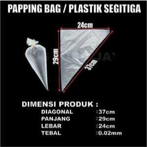Jual Piping Papping bag isi 100pcs \ Plastik segitiga UK kecil ...