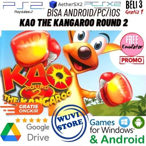 Jual PS 2 Kao The Kangaroo Round 2 | Bisa di PC / Android / IOS Plus Emulator | Beli 3 Gratis 1 ...