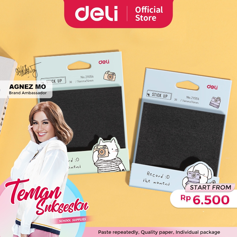 Jual Deli Sticky Notes Berwarna Dengan Motif Hewan Lucu 30/40 Lembar ...