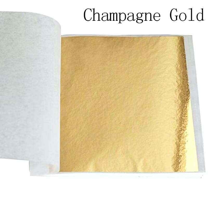 Jual 100 Lembar Gold Leaf / Kertas Foil Emas Prada Gilding DIY 9cm ...