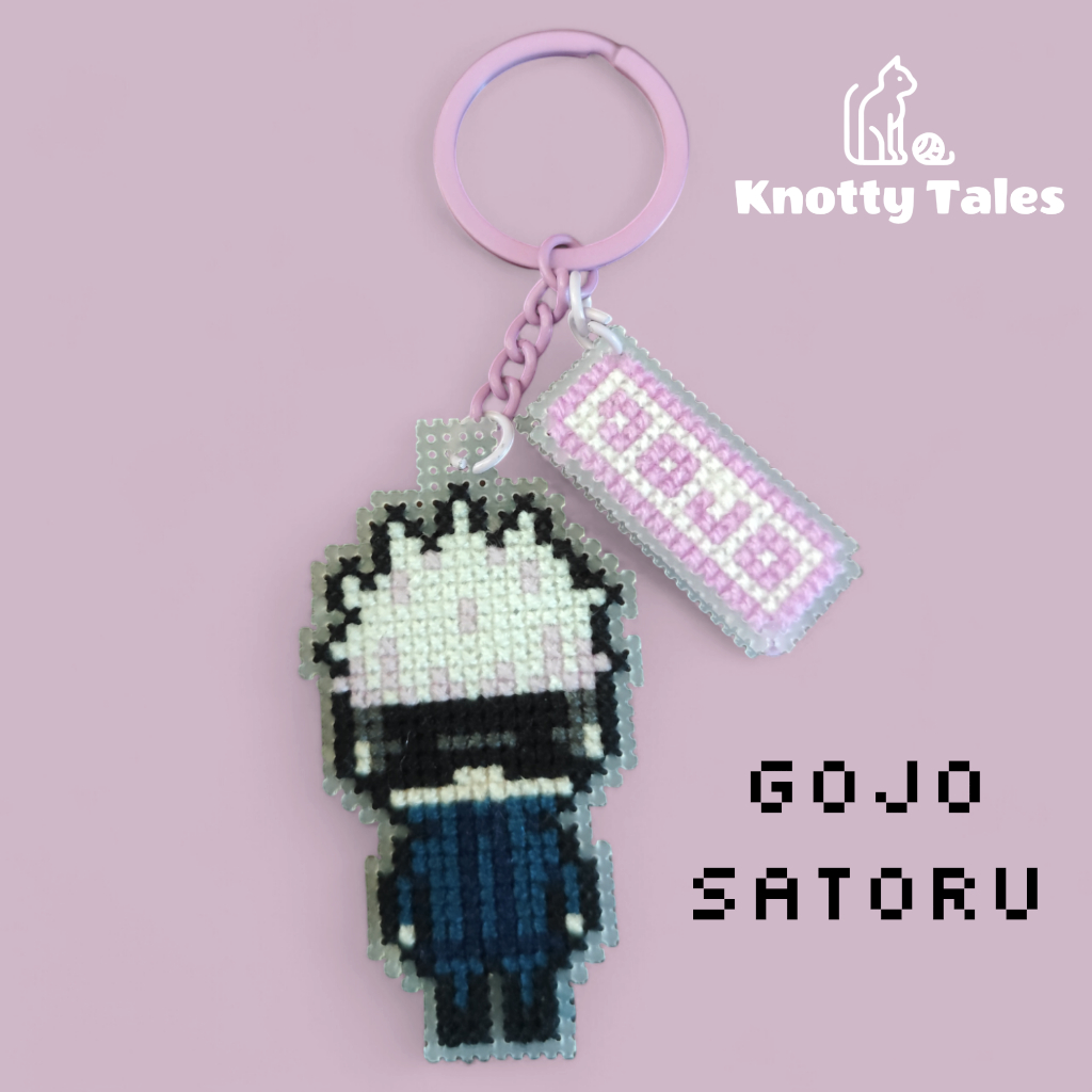Jual Gantungan Kunci Gojo Satoru Cross Stitch Jujutsu Kaisen | Shopee ...