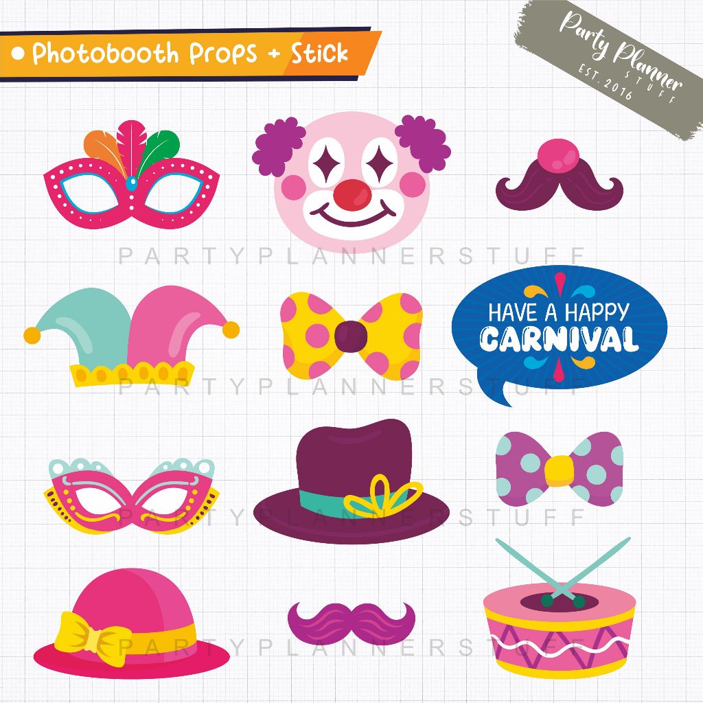 Jual Fun props carnival photobooth props karnaval photobooth props stik ...