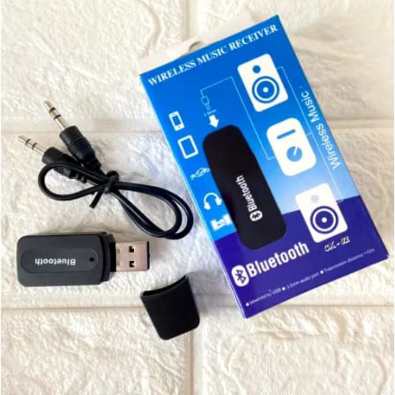 Jual Bluetooth receiver wireless audio USB audio jack 3,5 mm | Shopee ...