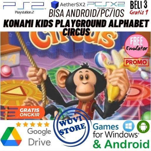 Jual PS 2 Konami Kids Playground Alphabet Circus | Bisa di PC / Android / IOS Plus Emulator ...