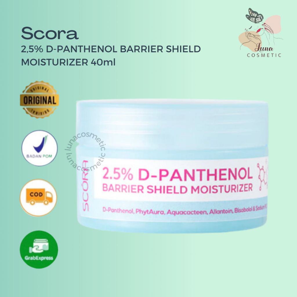 Jual Scora 2,5% D-PANTHENOL BARRIER SHIELD MOISTURIZER 40ml | Shopee ...
