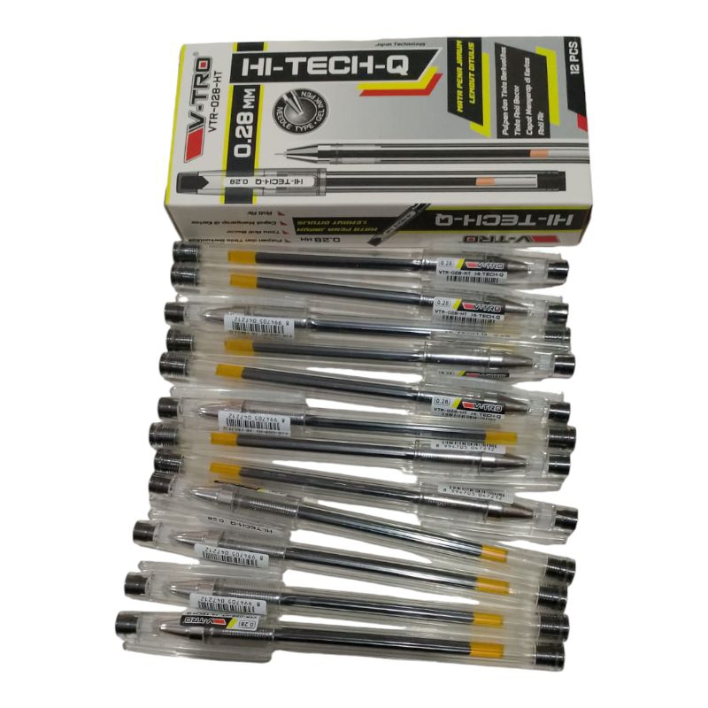 Jual Pen hi-tech Vitro (0,28) 1 pak isi 12pcs | Shopee Indonesia