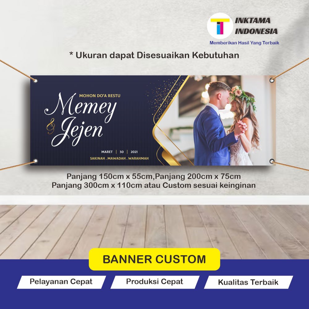 Jual Cetak Spanduk Banner Custom Pesta Hajatan Pernikahan Wedding 10 ...