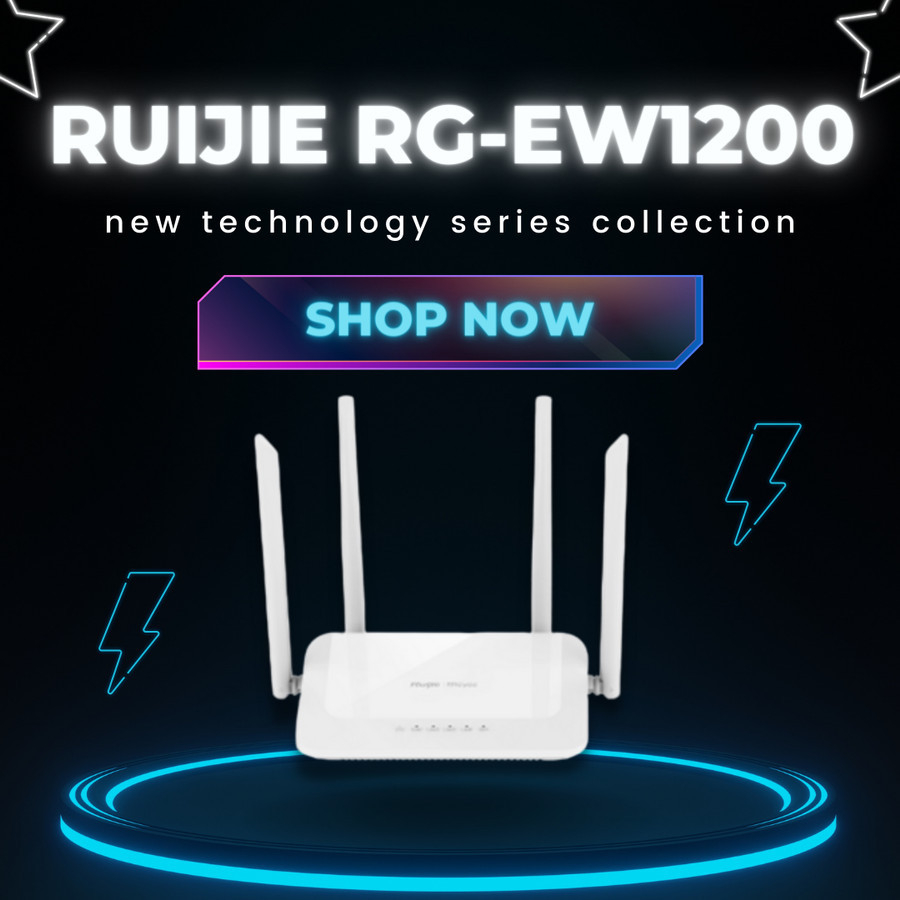 Jual Modem Router Wireless Ruijie Reyee RG EW1200 1200m Dual Band ...