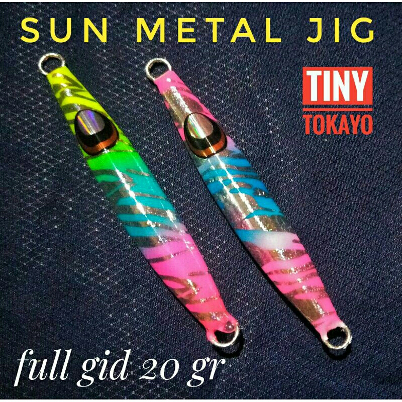 Jual metal jig 20 gtam/20gr/20g/mikro jig 20 gram/ copy tokayo Iii/mikro jig full gid/ mikro jig ...