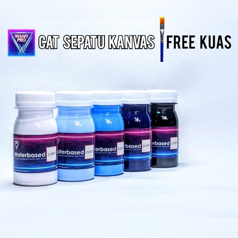 Jual Waterbased CAT SEPATU KANVAS anti luntur / Cat Sepatu Kain / Cat ...