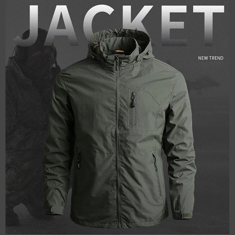 Jual jaket outdoor pria tactikal waterproff windbreakers terbaru M L XL ...