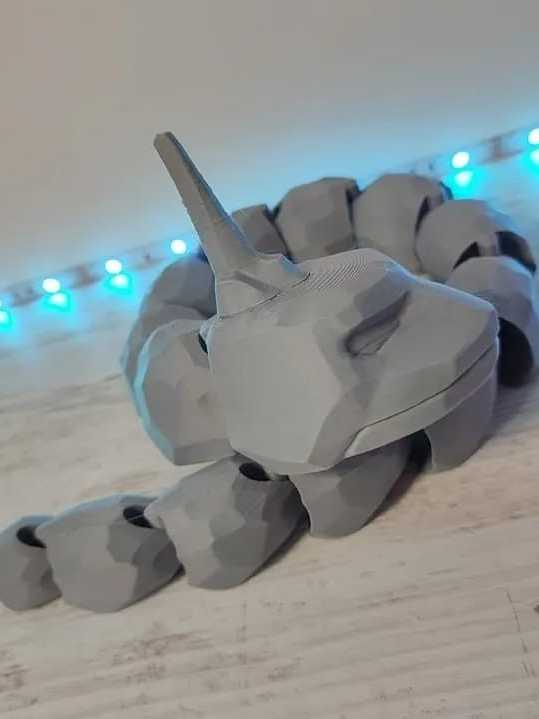 Jual Articulated Onix Pokemon Toy Mainan Anak Onix Fleksibel Artikulasi ...