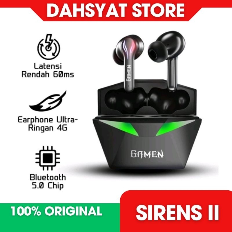 Jual Vivan Gamen Sirens II True Wireless Earbuds TWS Original | Shopee ...