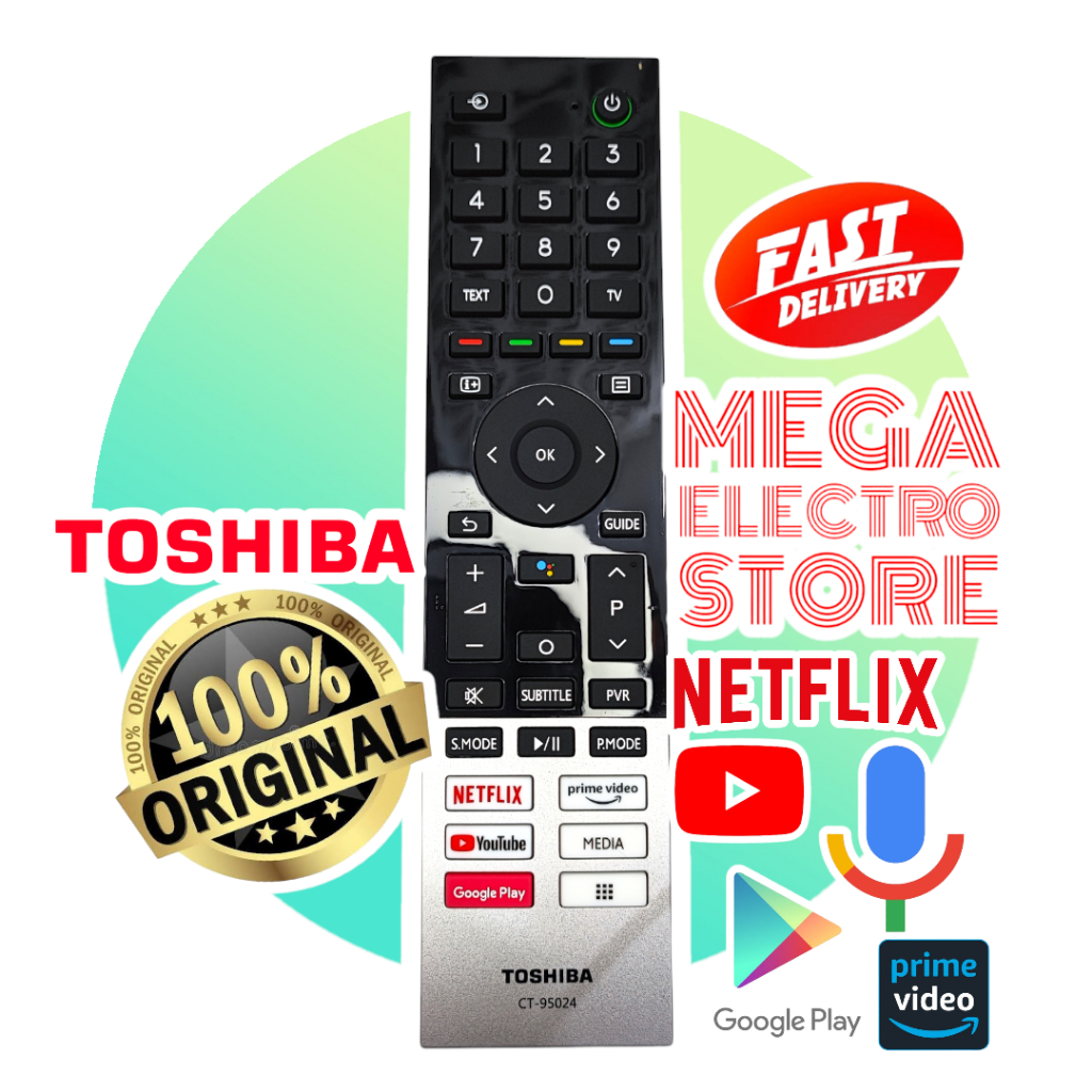 Jual Remote TV Toshiba Smart Android ORIGINAL VOICE | Shopee Indonesia