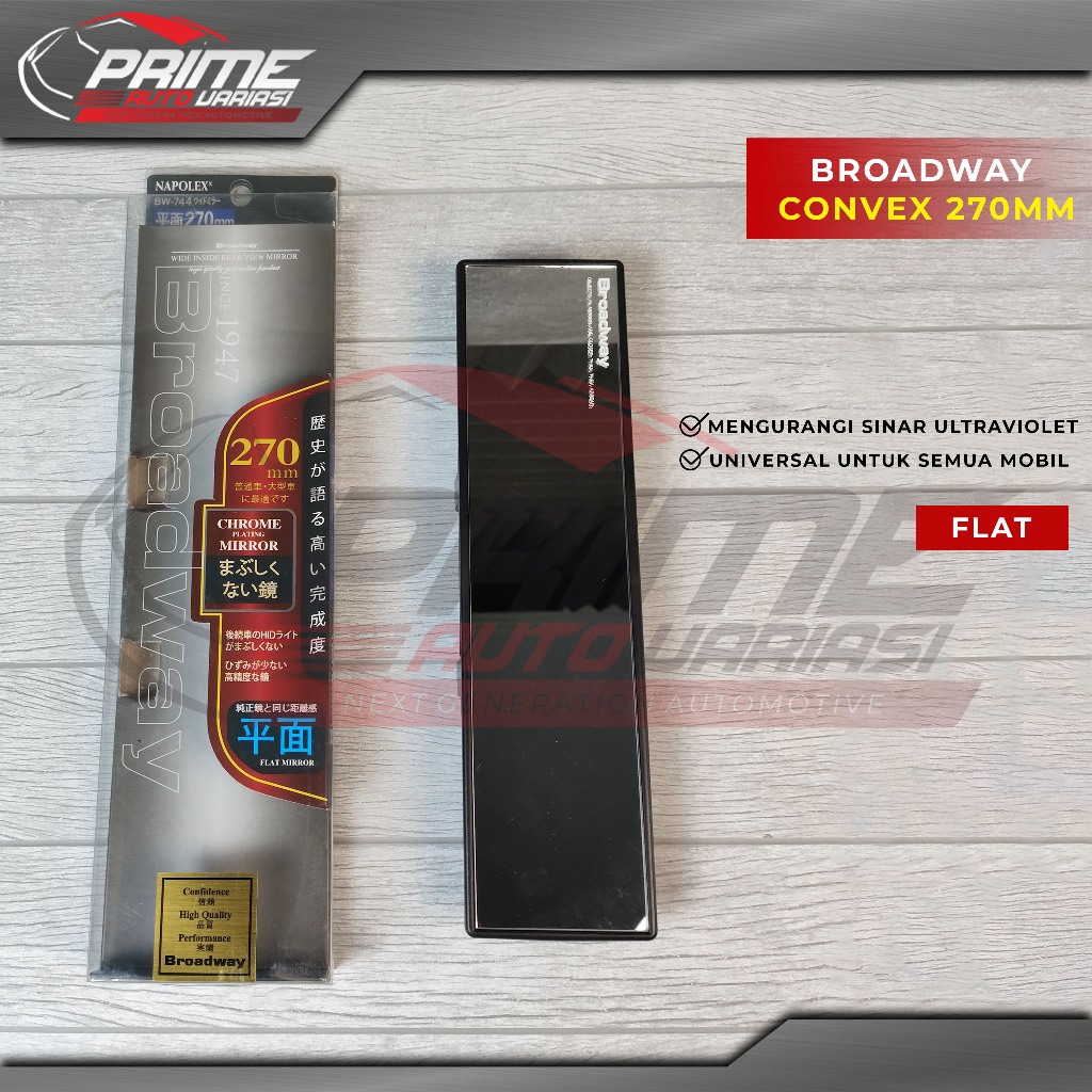 Jual Kaca Spion Tengah BROADWAY "Flat Mirror" 270mm Anti Glare | Shopee ...