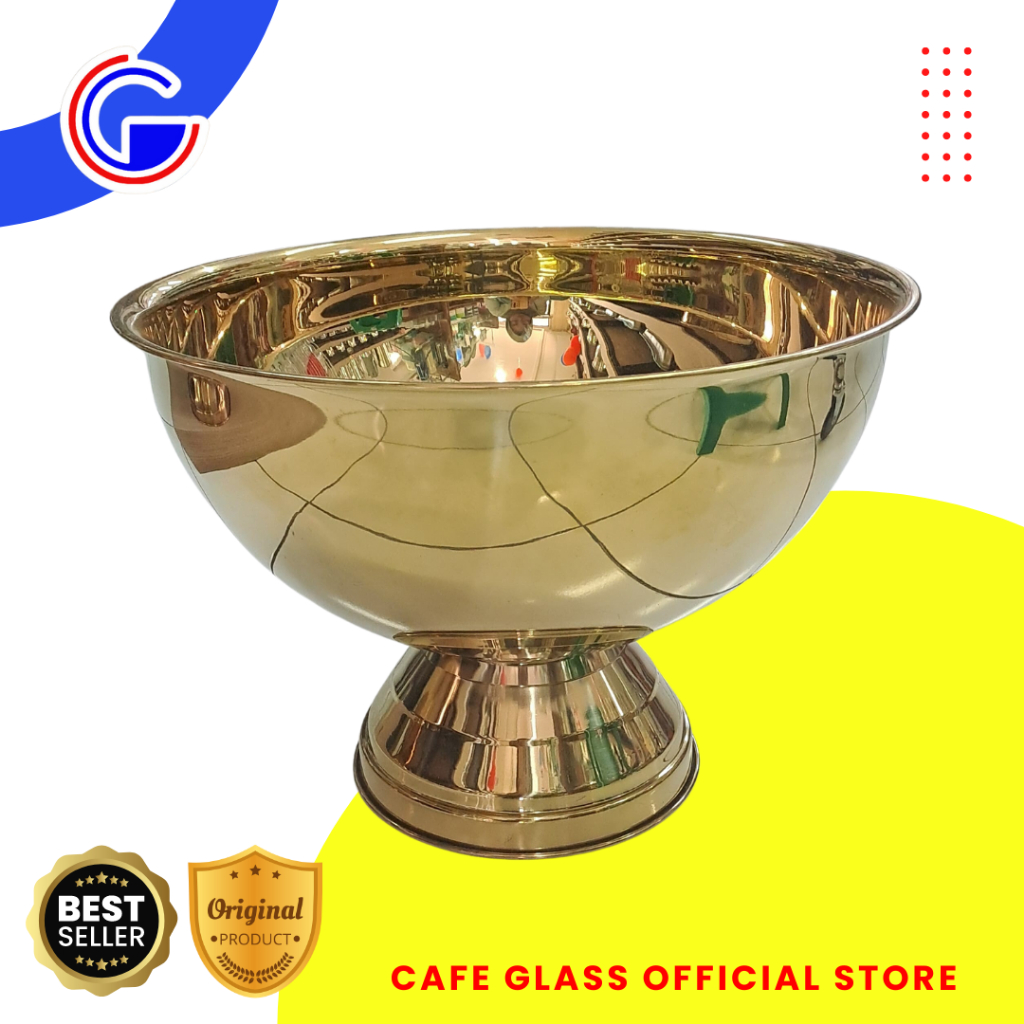Jual MANGKOK ES BUAH STAINLESS 13L PREMIUM – PUNCH BOWL BESAR PANAS ...