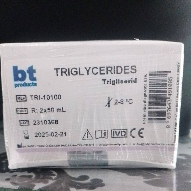 Jual Reagen Trigliserida/Triglycerides (Bt Product) 2x50 | Shopee Indonesia