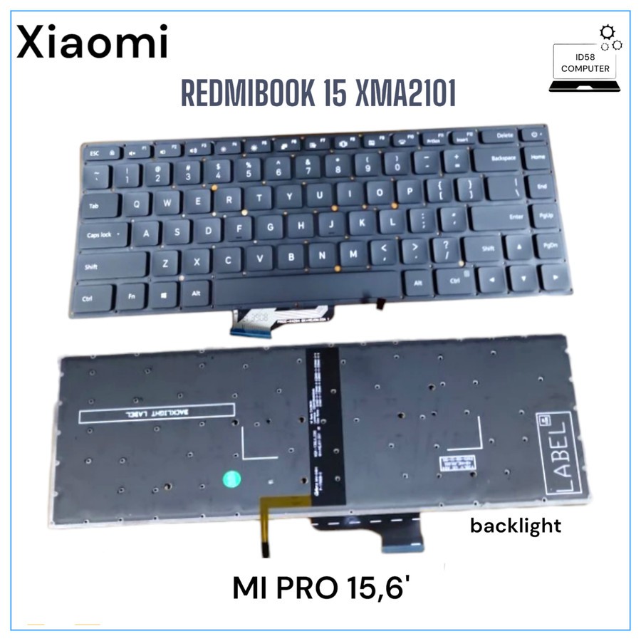 Jual KEYBOARD XIAOMI MI PRO 15.6 REDMIBOOK 15 XMA2101 BACKLIGHT ...