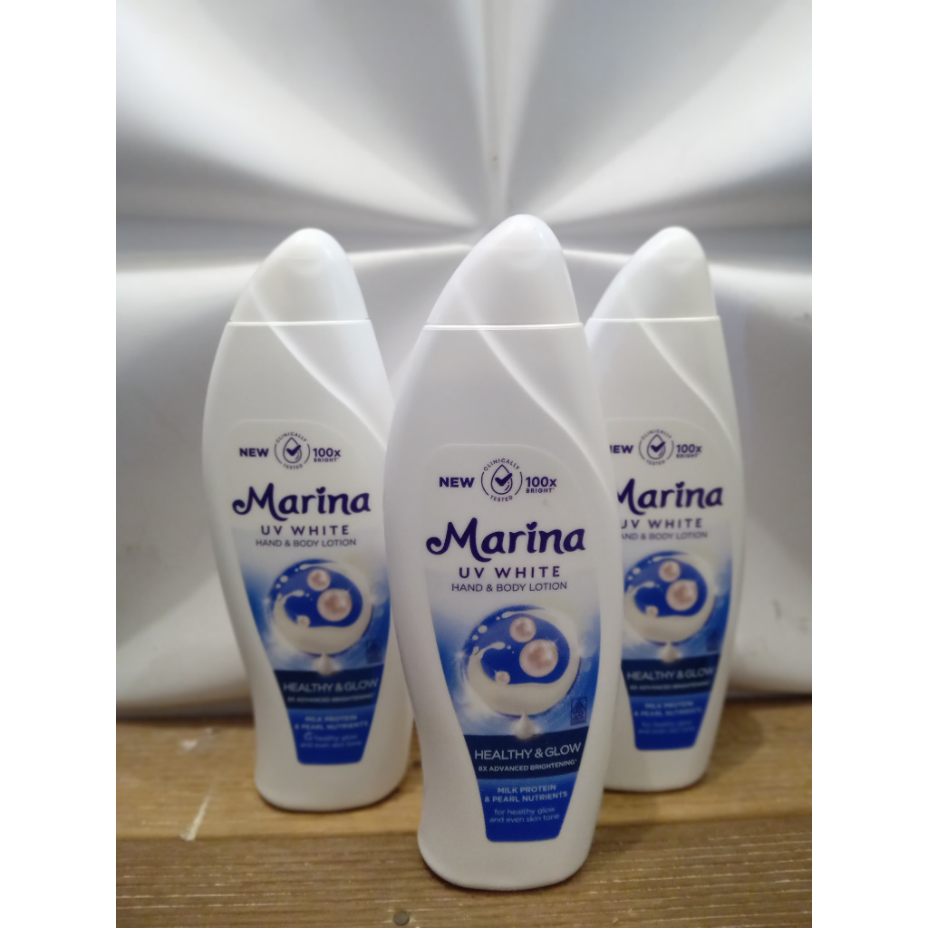 Jual MARINA UV WHITE BIRU 185ML | Shopee Indonesia