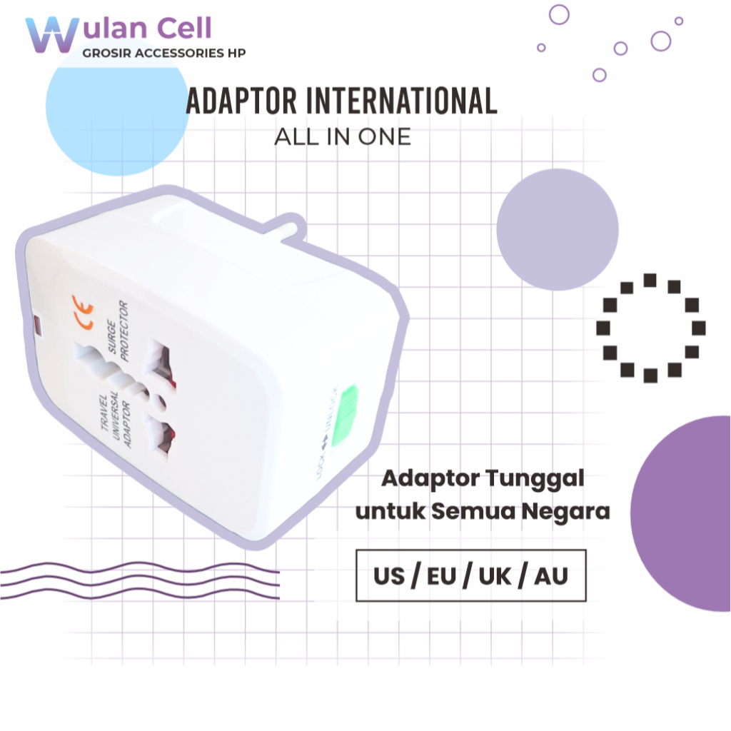 Jual Universal Travel Adaptor - Colokan Steker Listrik Multi ...