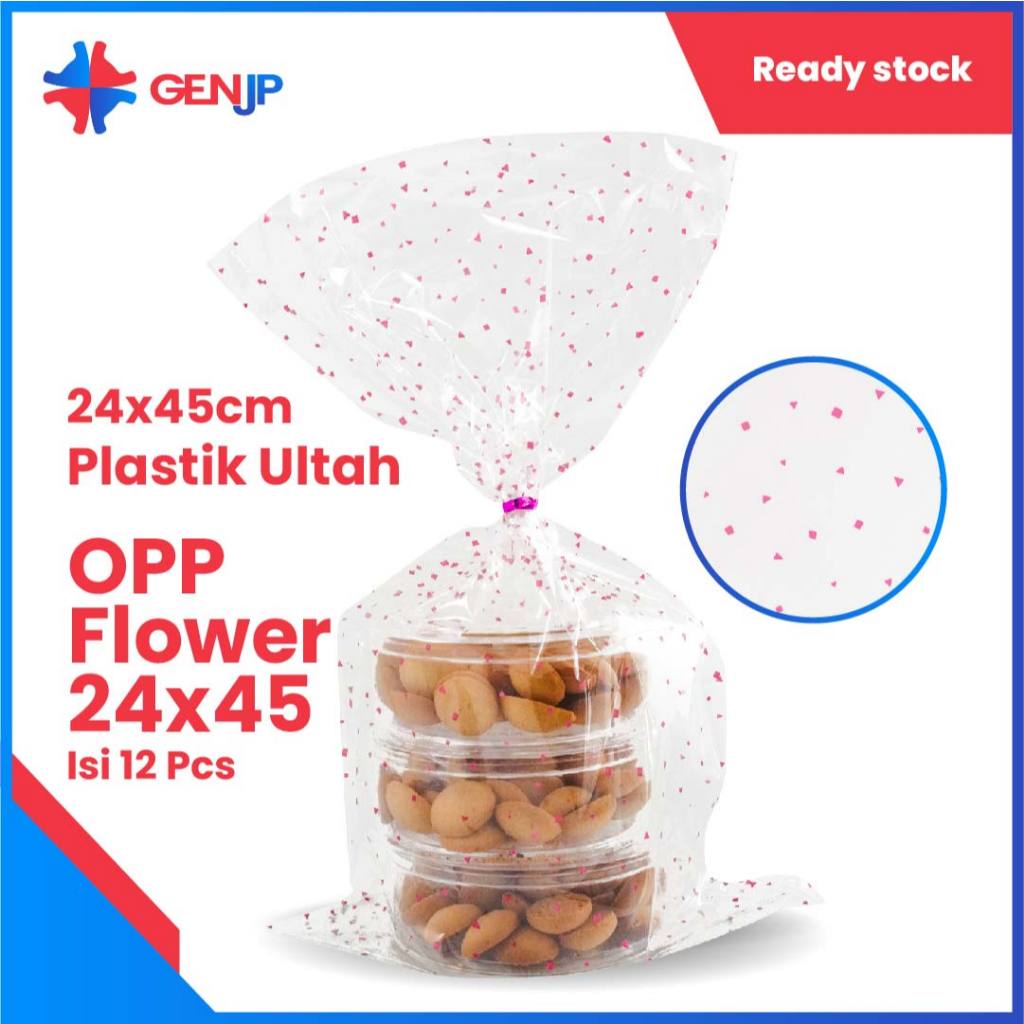 Jual Plastik OPP/KACA Ultah Motif Pecahan Kaca/Flower Ukuran 24x45cm ...