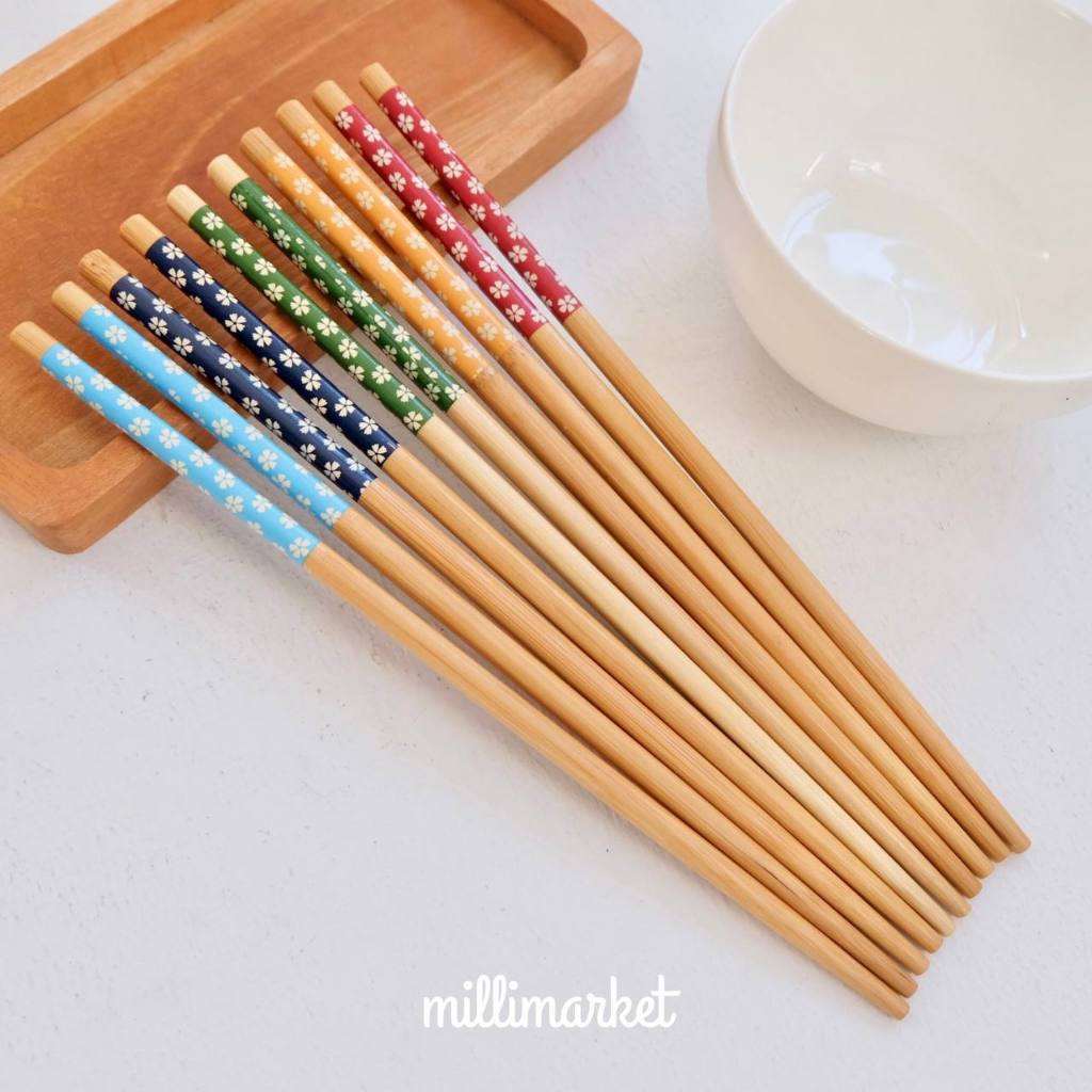 Jual [MILLI] BAMBOO CHOPSTICK / Sumpit bambu / sumpit mie ramen ...