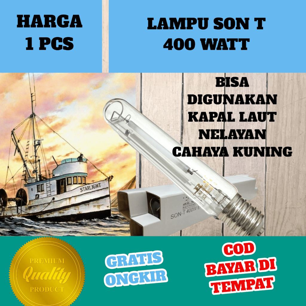 Jual Lampu SOROT JALAN [OUTDOOR] / LAMPU KAPAL NELAYAN, SONT 400W SON-T ...