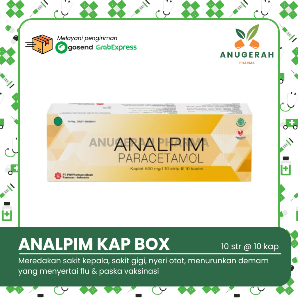 Jual Analpim 500mg Kaplet Box | Paracetamol 500mg | Obat Pereda Nyeri ...