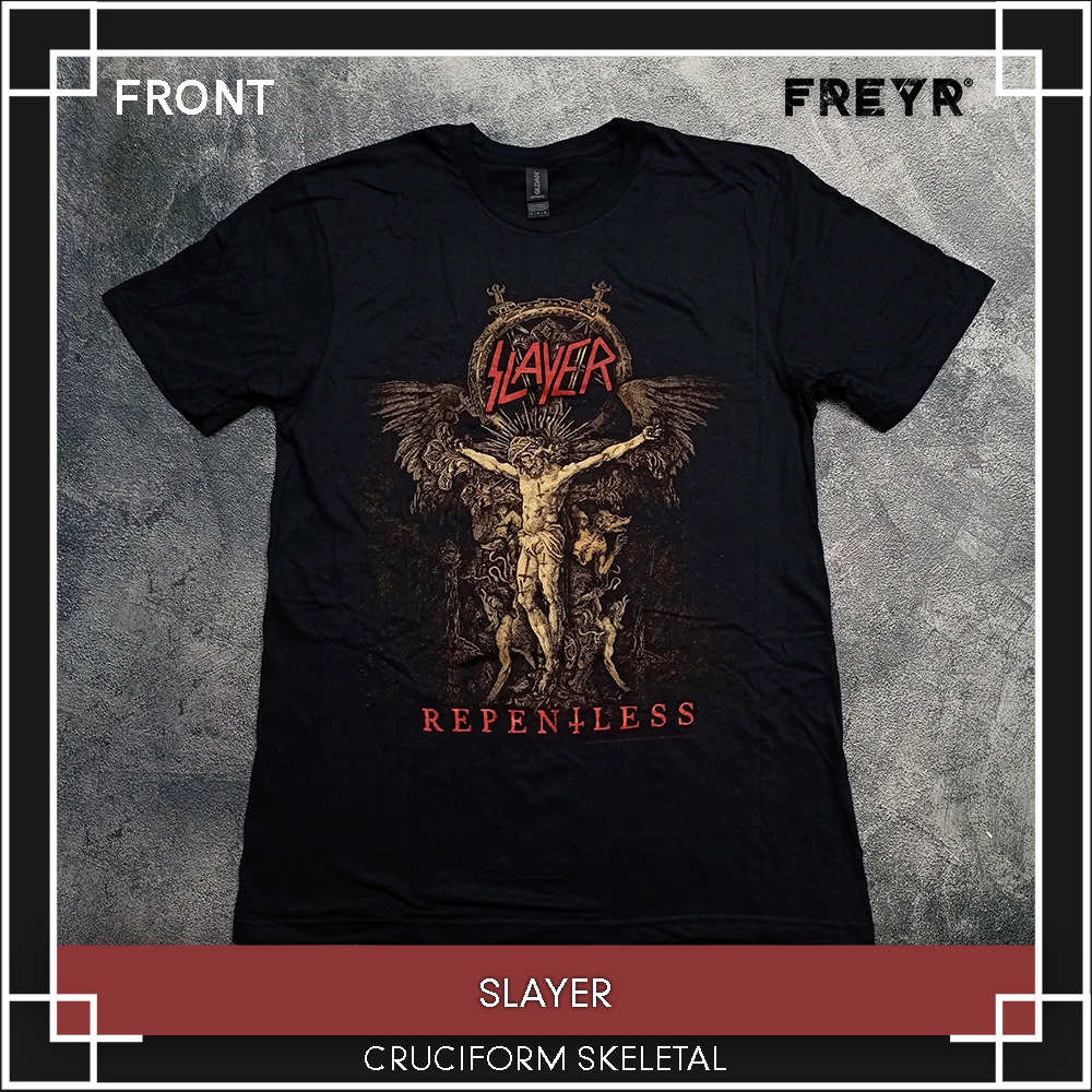 Jual Kaos Band Slayer - Cruciform Skeletal Original | Shopee Indonesia