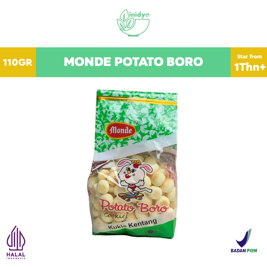 Jual MONDE Potato Boro Cookies 110gr | Kukis Kentang | Cemilan Mpasi ...