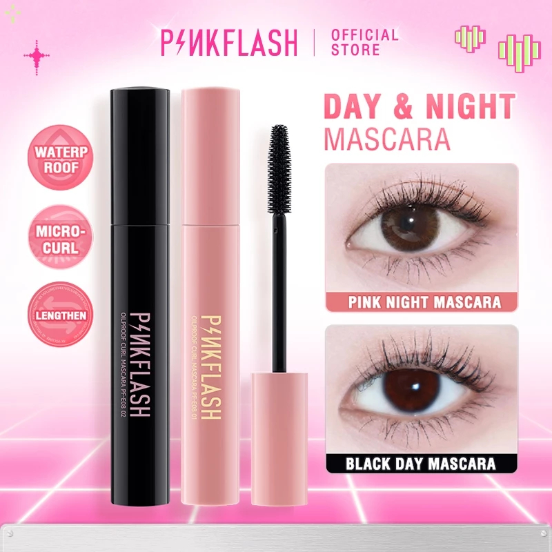 Jual PINKFLASH Maskara Day & Night Lengthening Volume Waterproof ...