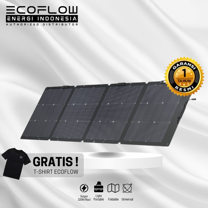 Jual EcoFlow NextGen 220W Bifacial Portable Solar Panel - Panel Surya ...