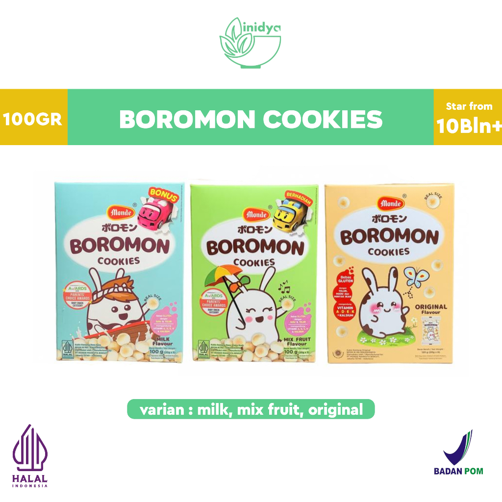 Jual MONDE - Boromon Cookies 120g | Snack Mpasi Bayi | Biskuit Kukis ...