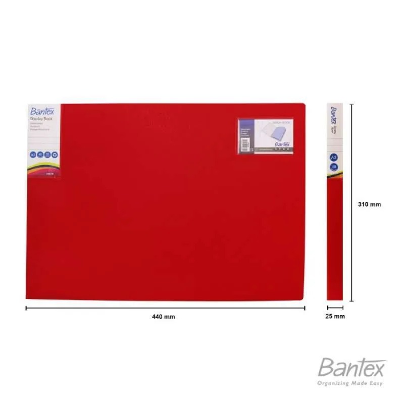 Jual Bantex Display Book A3 Landscape Clear Holder 20 Pockets - 3164 ...