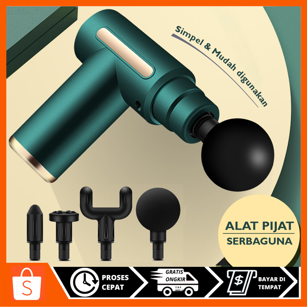 Jual Massage Gun Alat Pijat Mini Serbaguna Fascial Gun Massage Gun ...