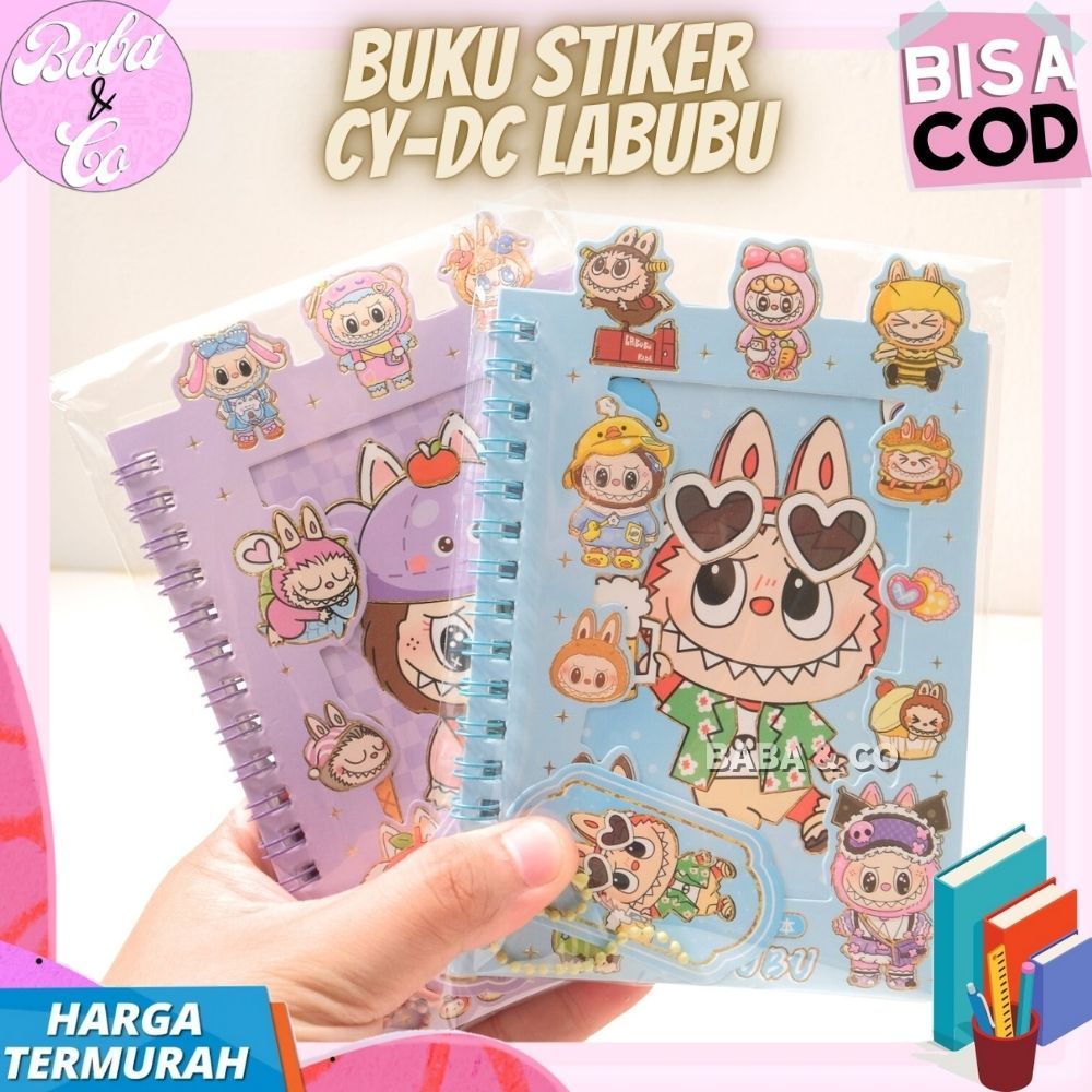 Jual BUKU STIKER LABUBU CY-DC BUKU MEMO STICKER LABUBU LUCU UNIK STIKER ...