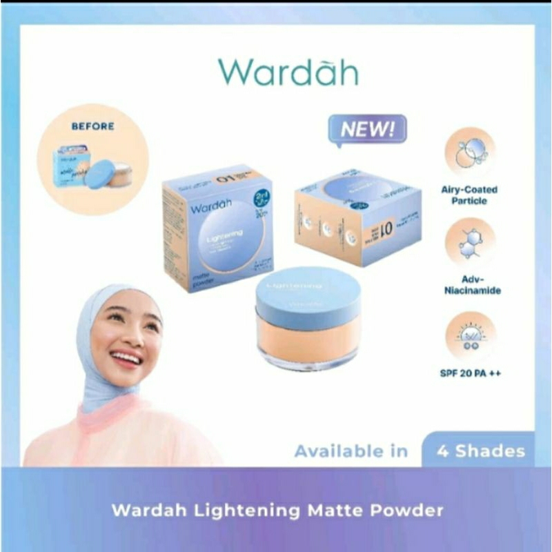 Jual Wardah Lightening Matte Loose Powder 20g (Bedak tabur Wardah ...
