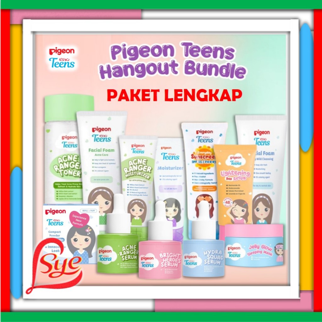 Jual Pigeon Teens Series PAKET LENGKAP 7 IN 1 | Serum | Facial Foam ...