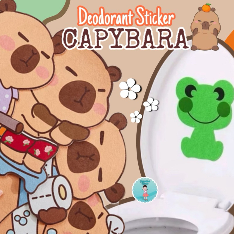 Jual Stiker Toilet Sticker Closet Kapibara Siap Pakai dengan Perekat ...