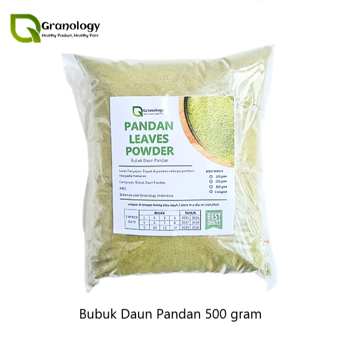 Jual Bubuk Daun Pandan / Pandan Leaves Powder (500 gram) by Granology ...