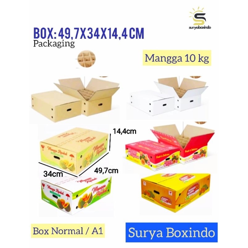 Jual Box Mangga Alpukat isi 24 Buah {10 Kg} Set sekat /Buah/Mangga ...
