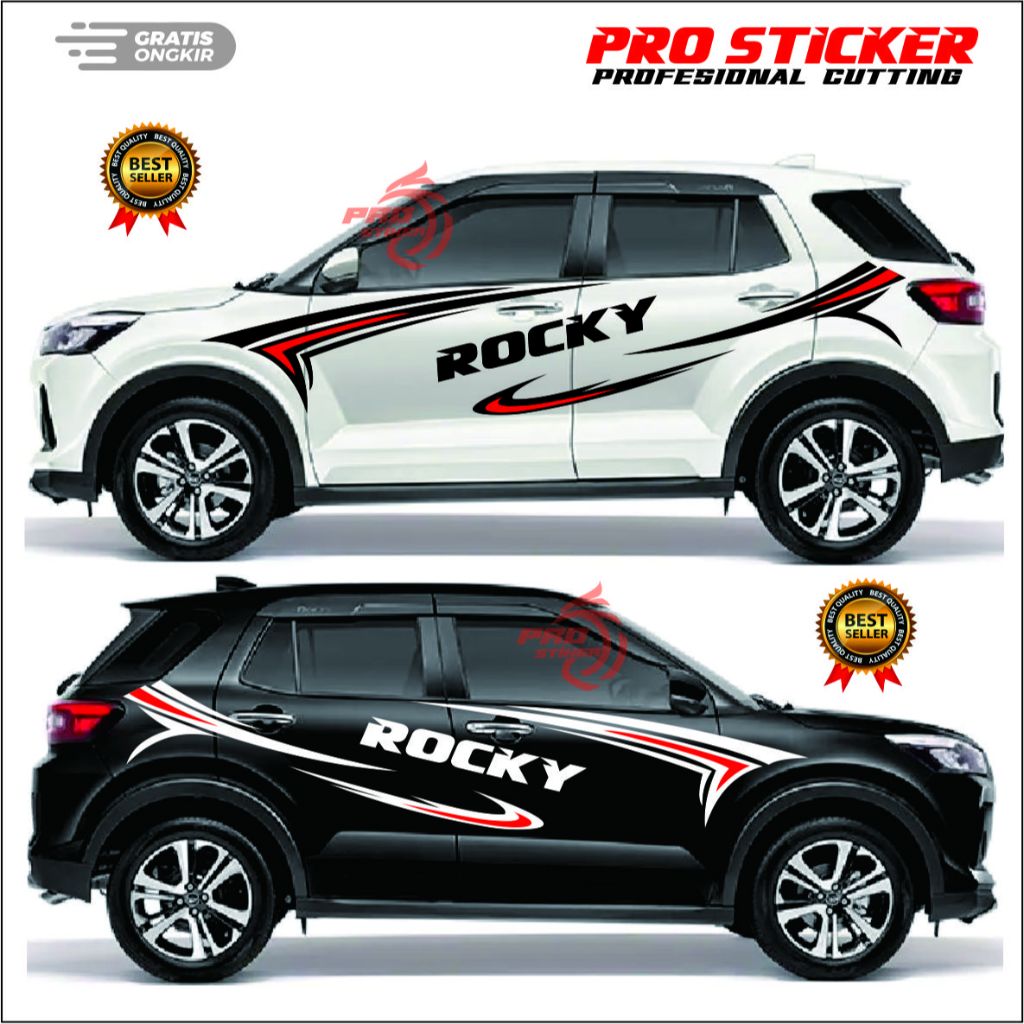 Jual Sticker stiker mobil rocky cutting sticker mobil daihatsu rocky ...