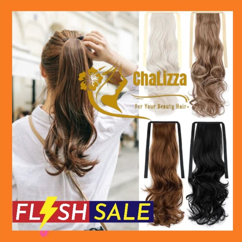 Jual Pony tail poni kuncir belakang ikat rambut sambungan hair wig ...